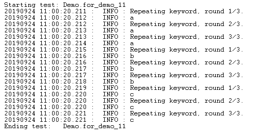 Robot Framework For循环详解 Robotframework For循环 Csdn博客