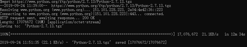 Linux系统下安装python 2.7_python2.7,linux版本下载-CSDN博客
