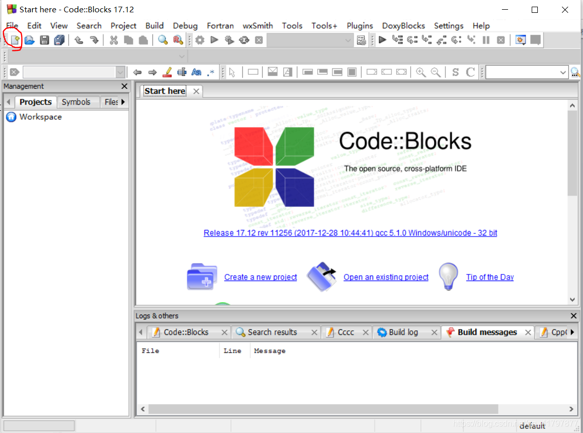 Codeblocks 新建操作(单c文件新建和c工程创建)codeblocks怎么创建c语言空白文件 Csdn博客