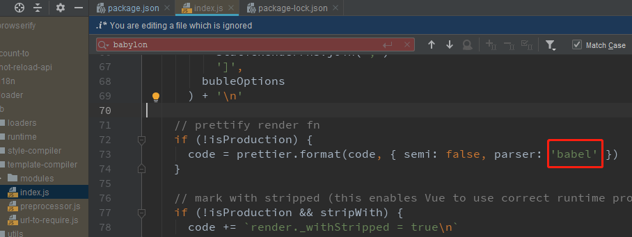 No parser and no filepath given, using 'babel' the parser now but this will throw an error in t ...