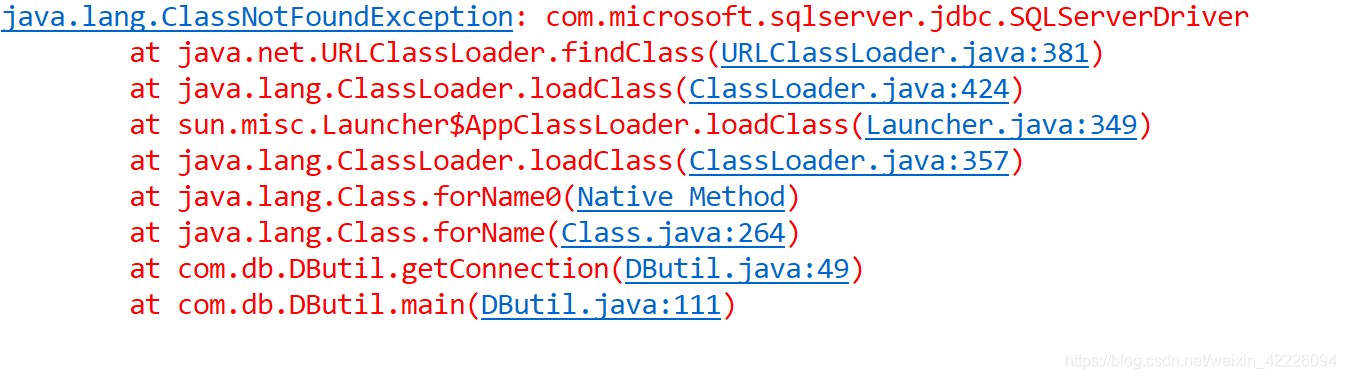Commicrosoftsqlserverjdbcsqlserverdriver Csdn博客