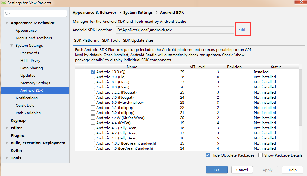安装android studio没有sdk_android studio sync 提示没有sdk-CSDN博客