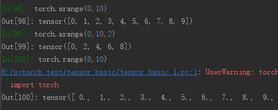 pytorch初始化 创建tensor（均匀采样、正态分布采样等）_torch.arange(1, 0, -0.1)-CSDN博客