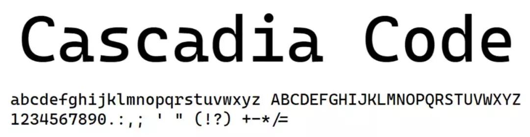 试试程序员专用字体CascadiaCode支持连字体_cascadia code-CSDN博客