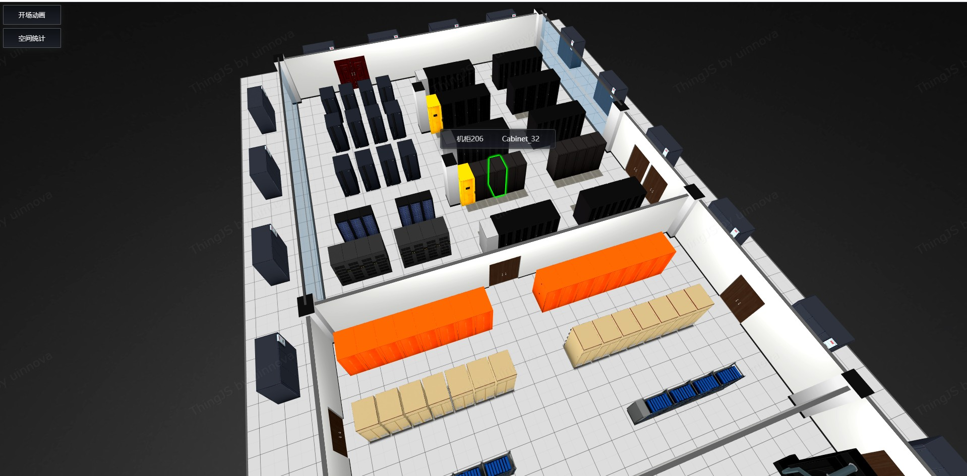 基于WebGL H5 数据中心 3D机房三维可视化管理 Demo_3d数据中心可视化demo-CSDN博客