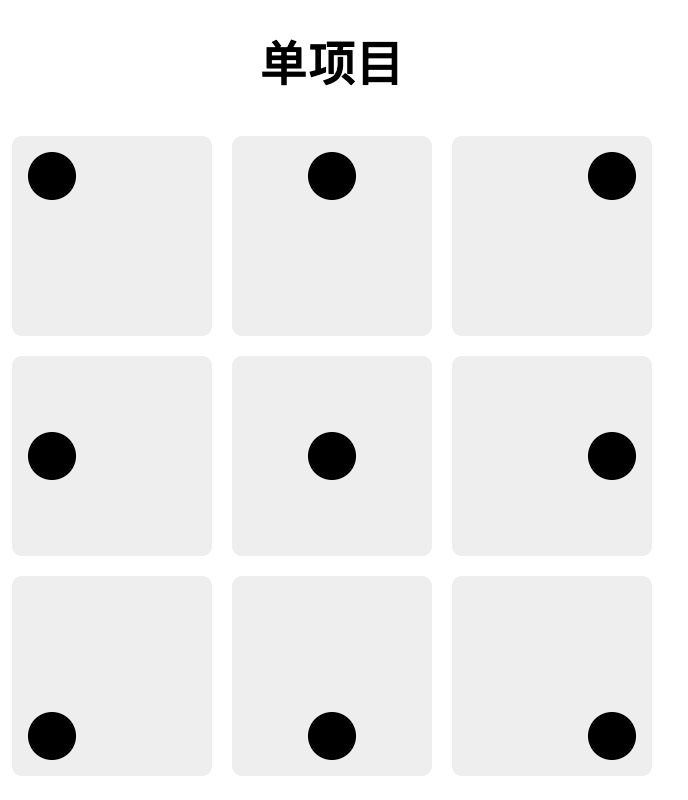 Flex弹性盒子布局实现骰子6点前端六个点排列 Csdn博客 