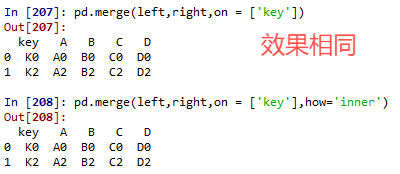 Python中merge和concat的区别，并分别实现左连接（left join）、右连接（right join）、外连接（outer join）和内连接（inner join ...