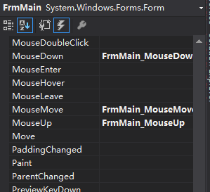 C# WinForm FormBorderStyle=None，则需要手动添加窗体移动事件（MouseDown，MouseMove ...