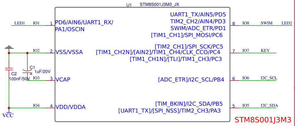 STM8S001 IO口复用配PWM_stm8端口复用-CSDN博客