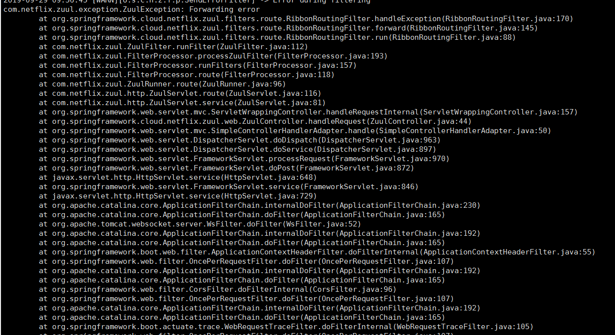 zuul报错com.netflix.zuul.exception.ZuulException: Forwarding error_zuul离线环境报错-CSDN博客