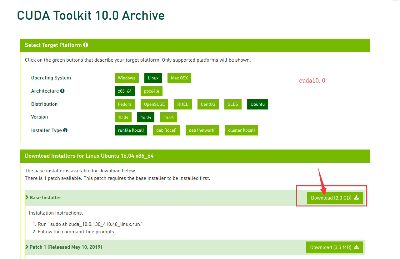 ubuntu16.04 cuda10和cudnn7.6下载安装-CSDN博客