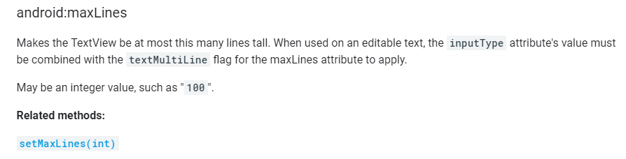 【Android TextView/EditText 不允许换行】android:lines 与 android:maxLines 与 android:singleLine_android ...