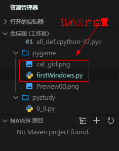 使用VS Code 使用pygame加载不出图片；Python的pygame打不开图片,怎么解决?由于图片运行报错_visual code .py文件生成的图片不显示_大大毛丶aj的博客-CSDN博客
