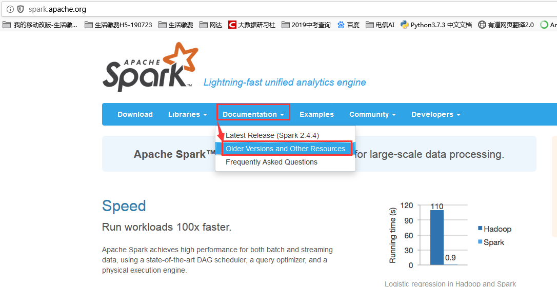 Spark,来官网学Spark2.1.2_spark官网选择不了之前的版本怎么办-CSDN博客