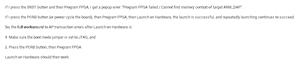 ZYNQ7030无法从DDR启动的问题_error while launching program: memory write error -CSDN博客