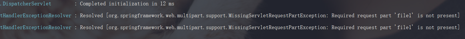 Springboot Resolved [org.springframework.web.multipart.support ...