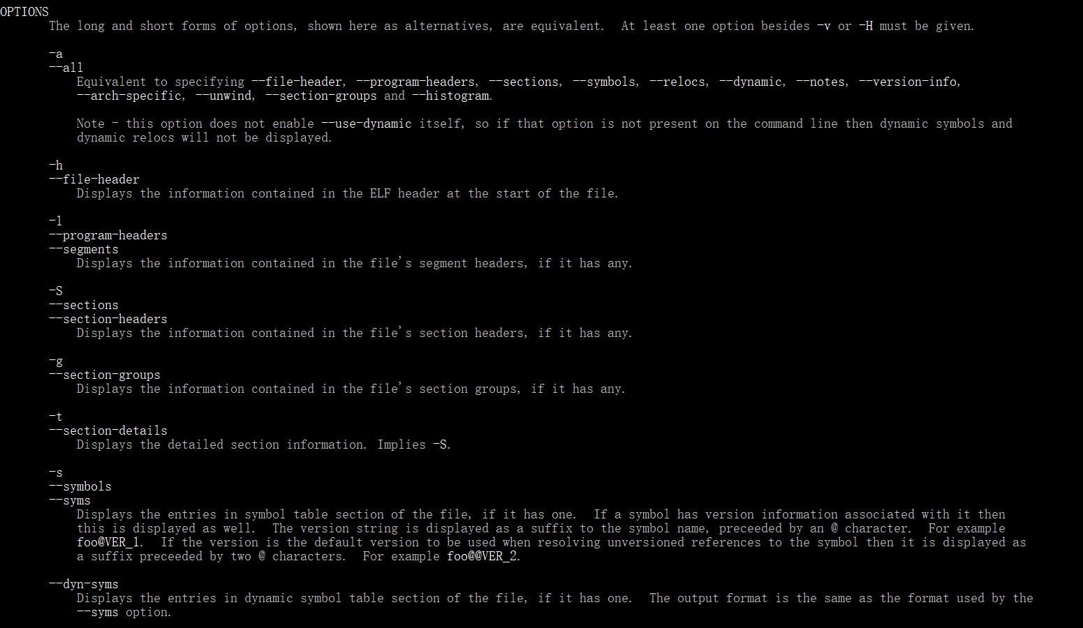 readelf命令和ELF文件详解_readelf -s-CSDN博客