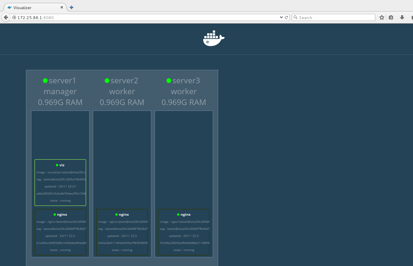 Docker Swarm集群搭建及其负载均衡的实现_dockers swarm负载均衡 运行nginx只能访问到主机-CSDN博客