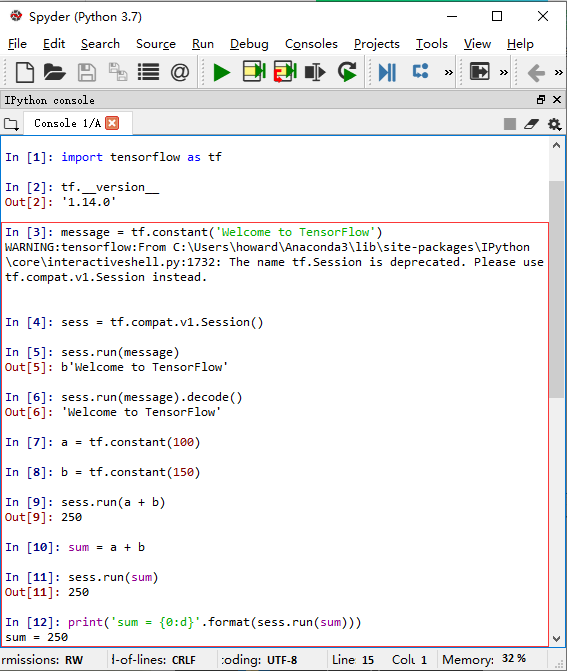 在Anaconda中安装TensorFlow1.14.0与TensorFlow2.0.0 - howard2005的专栏 - CSDN博客