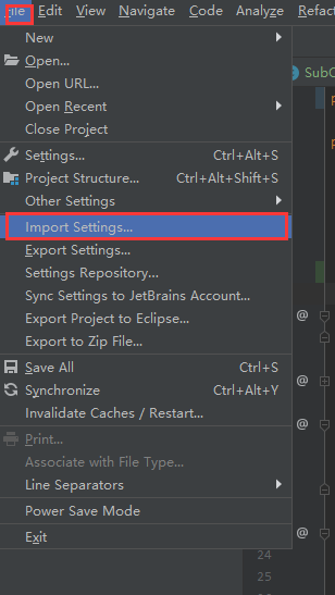 How to import and export settings in IntelliJ IDEA - Programmer Sought