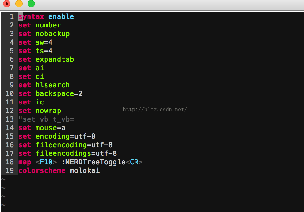 vim配置molokai主题及踩过的坑(bash：colorscheme： 未找到命令)_配置molokai没有效果-CSDN博客