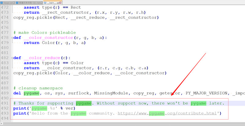 导入pygame时出现的问题:显示版本号和欢迎界面_hello from the pygame community-CSDN博客