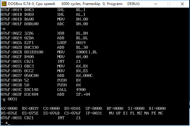 汇编实验：格雷码转二进制（ascii码）的实现和调试bin Db 汇编 Csdn博客