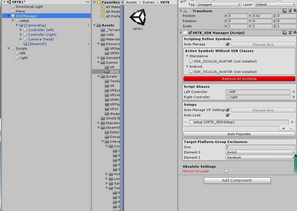 VRTK_vrtk 错误no sdk setup from-CSDN博客