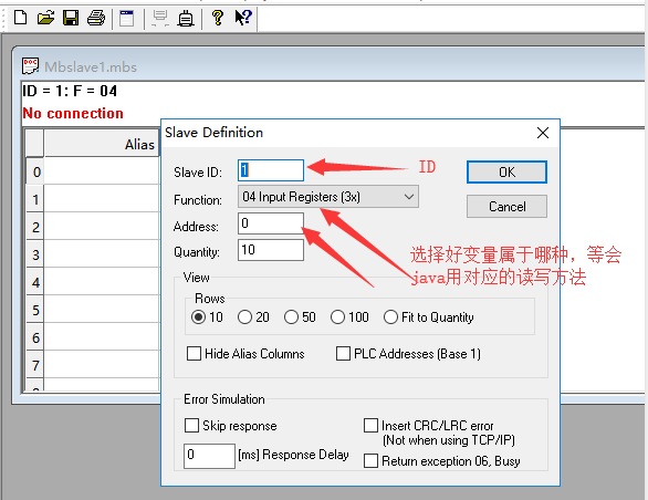 Java 读取 modbus slave模拟器数据 示例_modbusslaveentity-CSDN博客