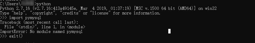 Pymysql模块 的安装及报错说明与处理win版windows Pysam 安装报错 Csdn博客 