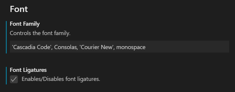 在vscode中体验微软的开源编程字体Cascadia code_vscode c语言编程字体-CSDN博客