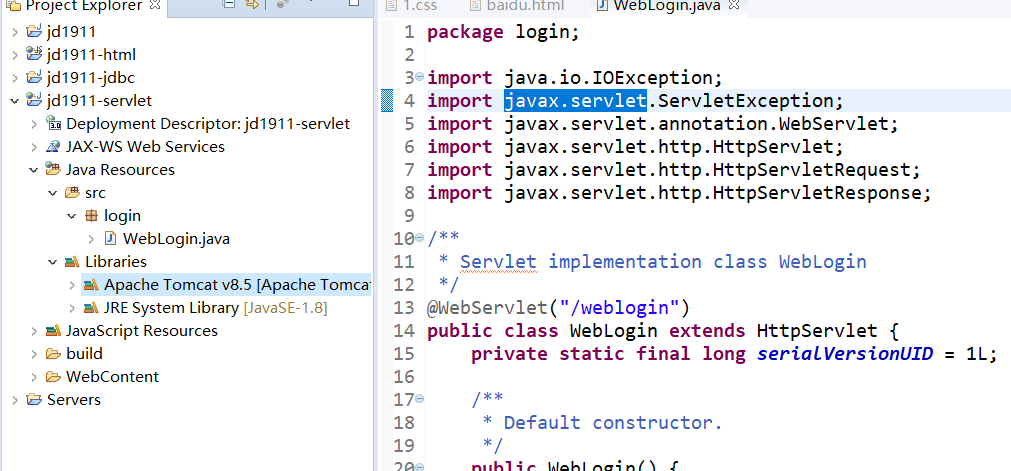web项目创建Servlet报错：javax.servlet报错解决-CSDN博客