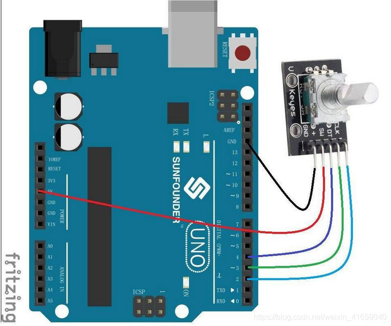 「雕爷学编程」arduino动手做(40)——旋转编码器模块旋转编码器的引脚图 Csdn博客 6604