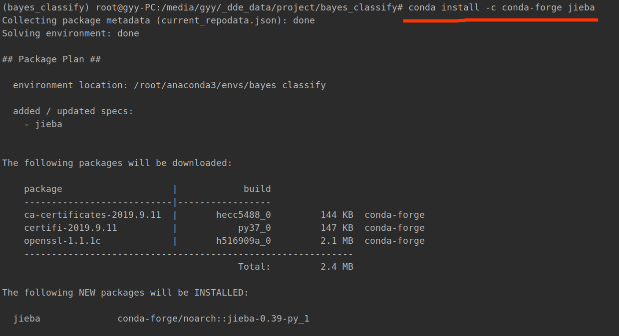 anaconda下安装jieba sklearn_习惯有你qk的博客-CSDN博客_conda安装jieba