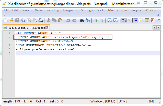 Modify Eclipse Default Workspace And Delete Workspace Programmer Sought