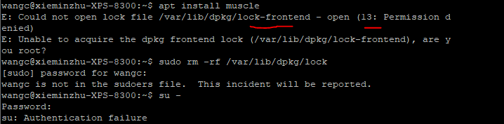 无法打开锁文件 /var/lib/dpkg/lock - open (13: 权限不够) 无法对状态列表目录加锁(/var/lib/dpkg/)，请查看您是否正以 root 用户运行？_您没有 ...
