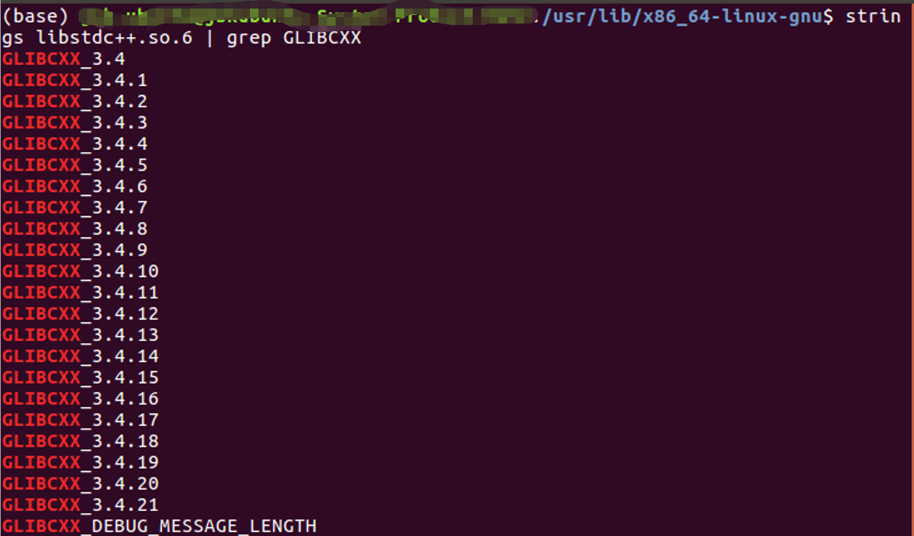 Opencv：importerror Usr Lib X86 64 Linux Gnu Libstdc So 6 Version `glibcxx 3 4 22 Not Found