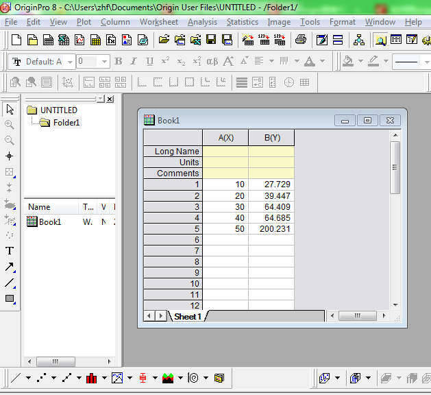 OriginPro 8 简单论文作图并且将多个worksheet表画在同一张图以及图的保存_origin多个表格画到一张图-CSDN博客