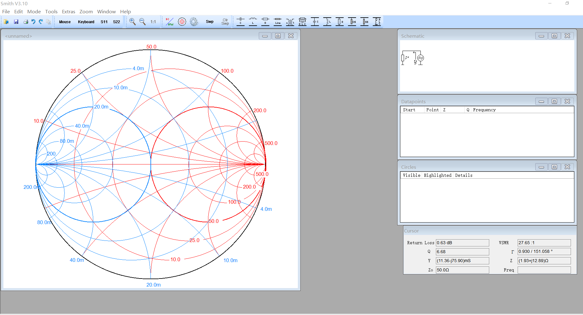 ADS 使用Smith阻抗匹配时出现：Parameter 1 of db_get_instance_component_name is NULL. - 程序员大本营