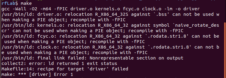 make时编译报错： recompile with -fPIC_recompile with -fpie-CSDN博客