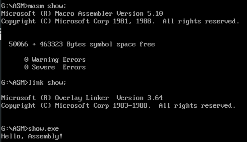 MASM5.0环境下“简化段定义”、“完整段定义”的汇编源程序_简化段定义定义额外数据段-CSDN博客