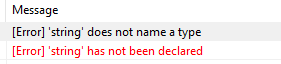 结构体中使用string导致 [Error] 'string' does not name a_为啥数据结构string id显示错误-CSDN博客