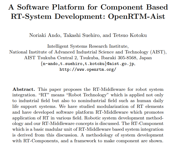 OpenRTM-Aist机器人操作系统-CSDN博客