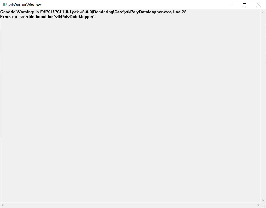 pcl::visualization::PCLVisualizer::addSphere运行报错“no override found for ‘vtkPolyDataMapper‘解决办法参考 ...