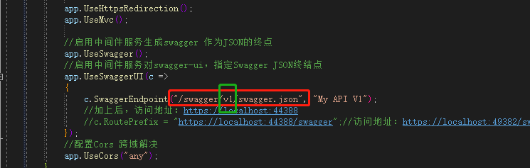 El uso de swagger en VS2019 .net core2.2, y la solución al error undefined /swagger/v1/swagger ...