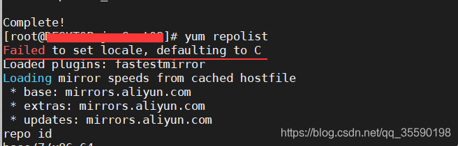 Centos提示 Failed To Set Locale Defaulting To C的解决方法centos7 Failed To Set Locale Defaulting To