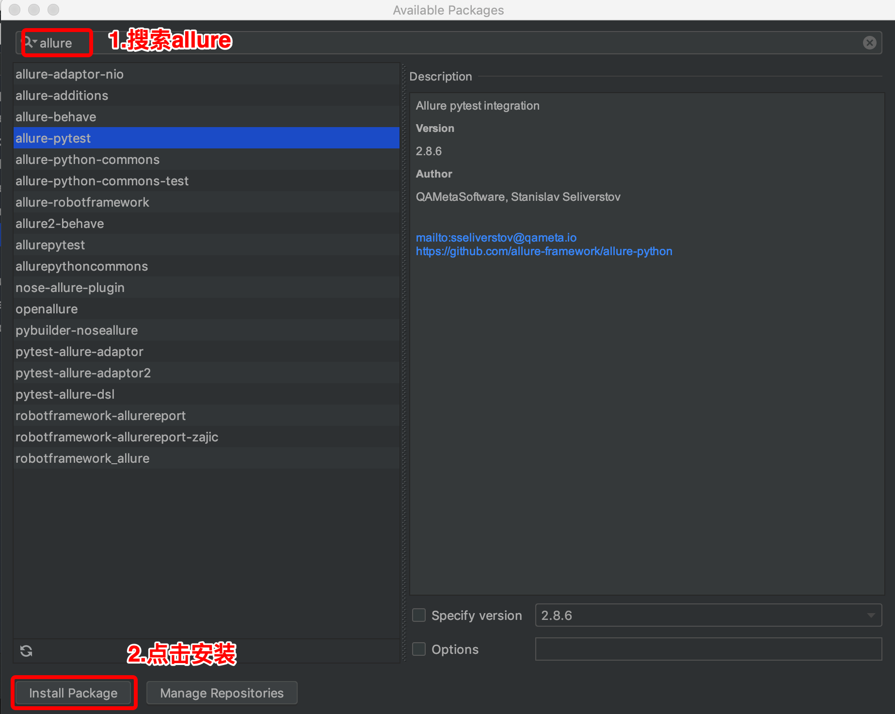 pycharm中导入allure提示模块不存在解决方法_windowns环境python中allure找不到-CSDN博客
