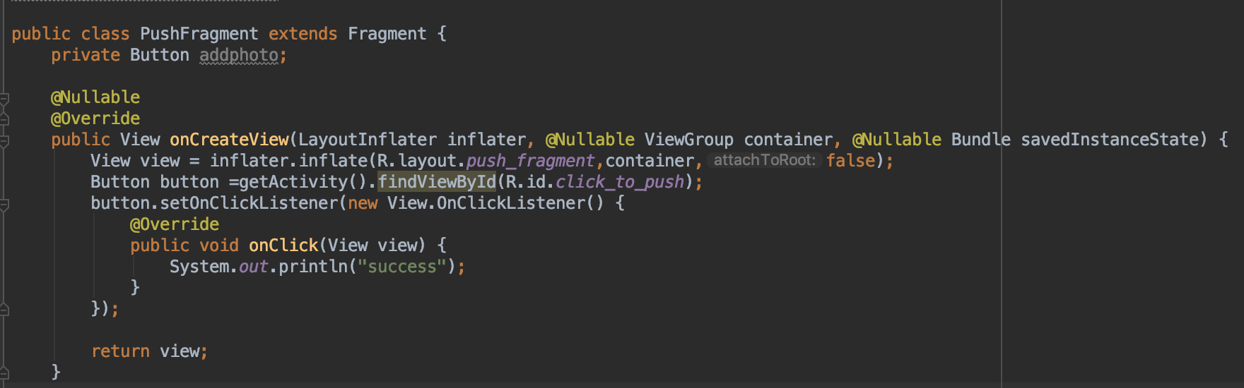 Android开发时Fragmen页面不能使用findViewById()获取控件_android getactivity 拿不到控件-CSDN博客