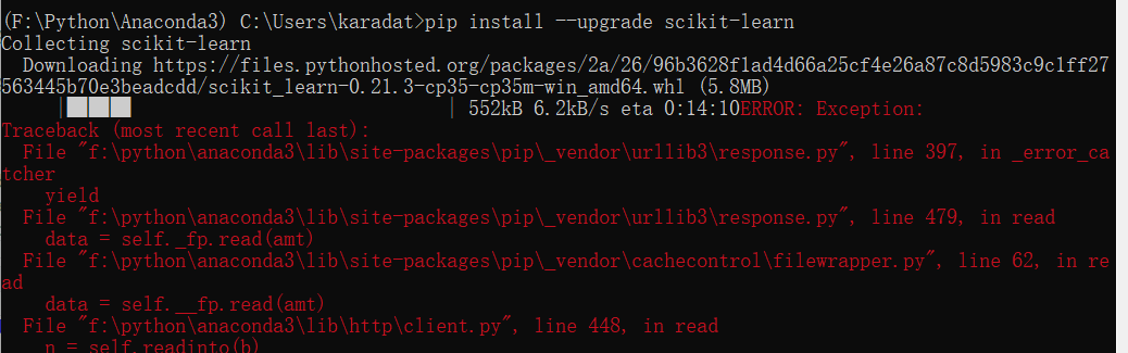 更新scikit-learn0.17到的0.20问题_scikit-learn 不能更新-CSDN博客