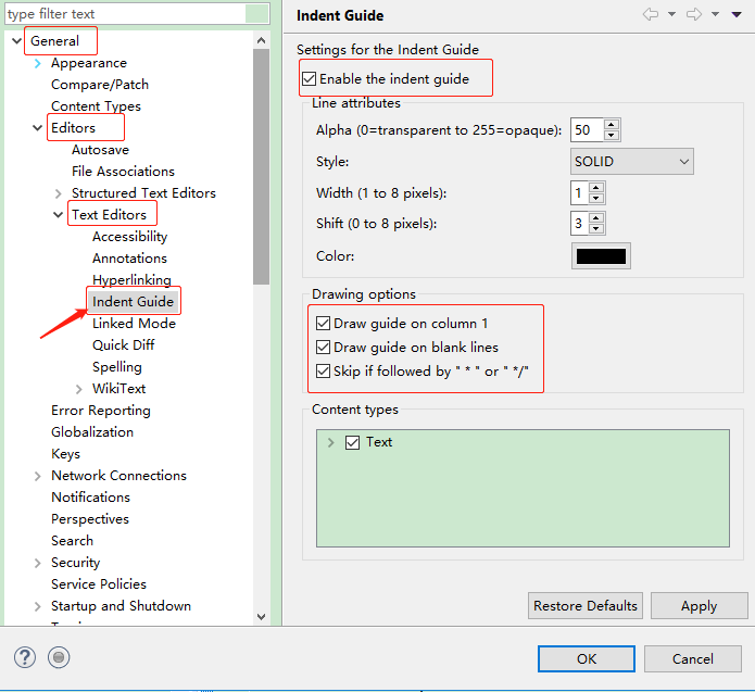 安装eclipse代码左对齐缩进线插件(Indent Guide)-CSDN博客